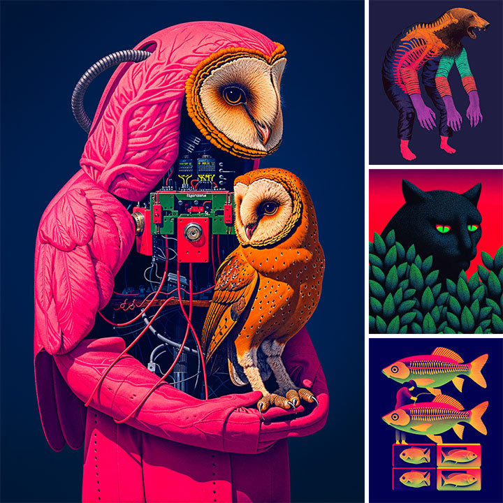 Bizarre Wall Art | Weird Fauna | fantastinen.ai